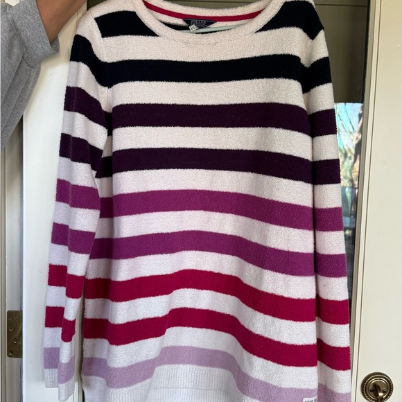 Joules | Sweaters | Joules Womens Striped Sweater Navy Purple Pink Red ...